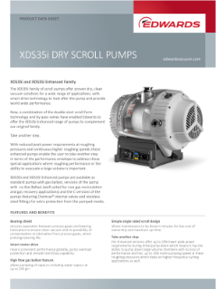 mXDS、nXDS 和 XDS 干式涡旋泵 - Edwards Vacuum