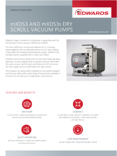 mXDS、nXDS 和 XDS 干式涡旋泵 - Edwards Vacuum